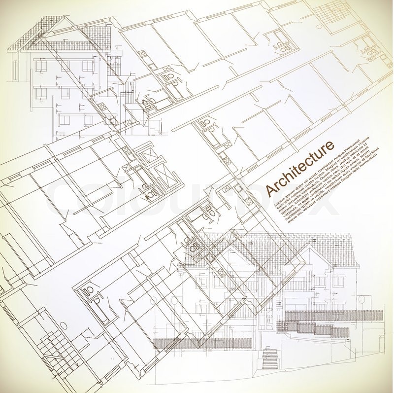 Architectural background. Part of ... | Stock vector | Colourbox