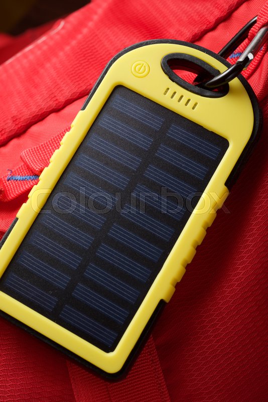 Portable solar cell for nature ... | Stock image | Colourbox