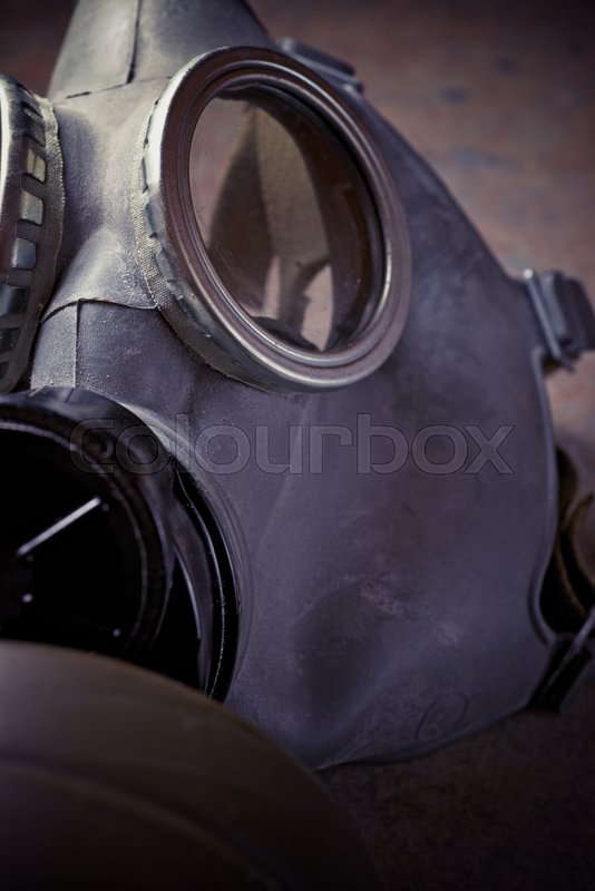 Retro gas mask close up | Stock image | Colourbox