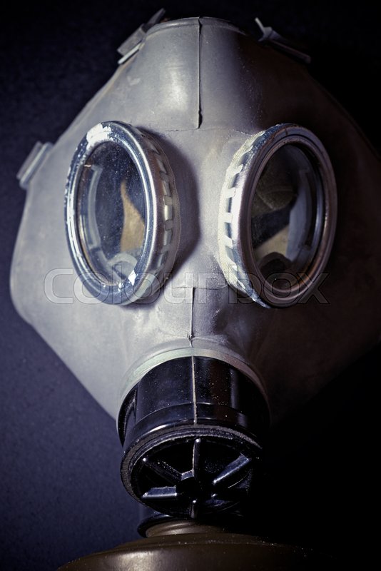 Retro gas mask close up | Stock image | Colourbox