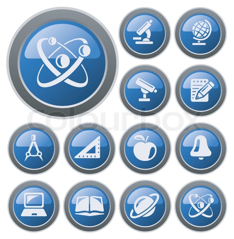 Education button set | Stock vector | Colourbox