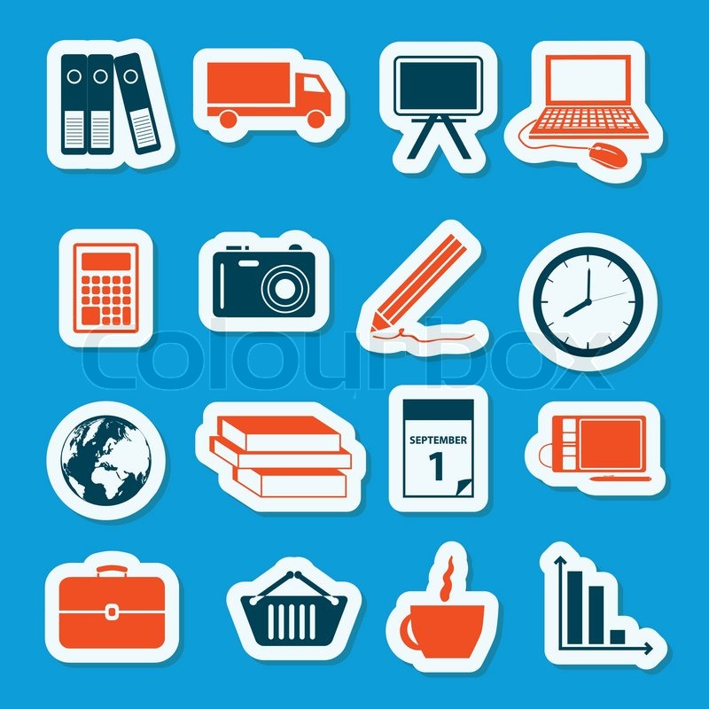 Business stickers | Stock vector | Colourbox