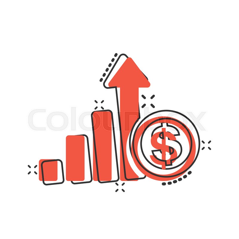 Growth Arrow Icon Vector