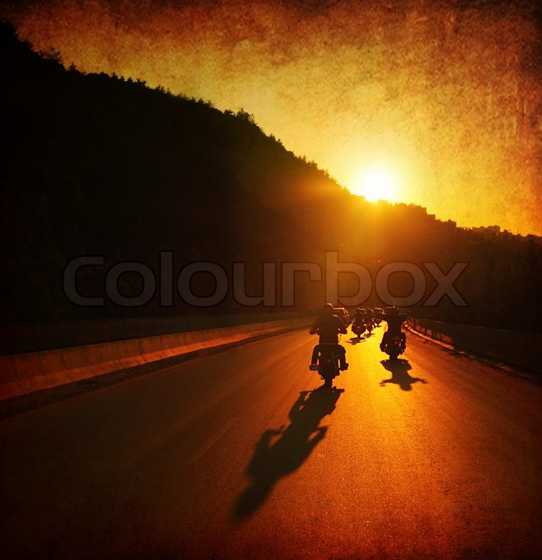 Motorrad Fahrt | Stock Bild | Colourbox