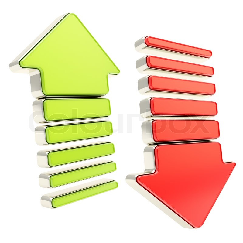 Green Up Arrow Red Down Arrow