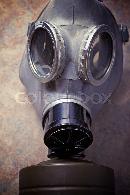 Retro gas mask close up | Stock image | Colourbox