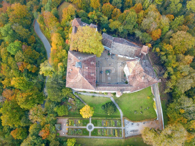 Kyburg castle located between Zurich ... | Stock image | Colourbox