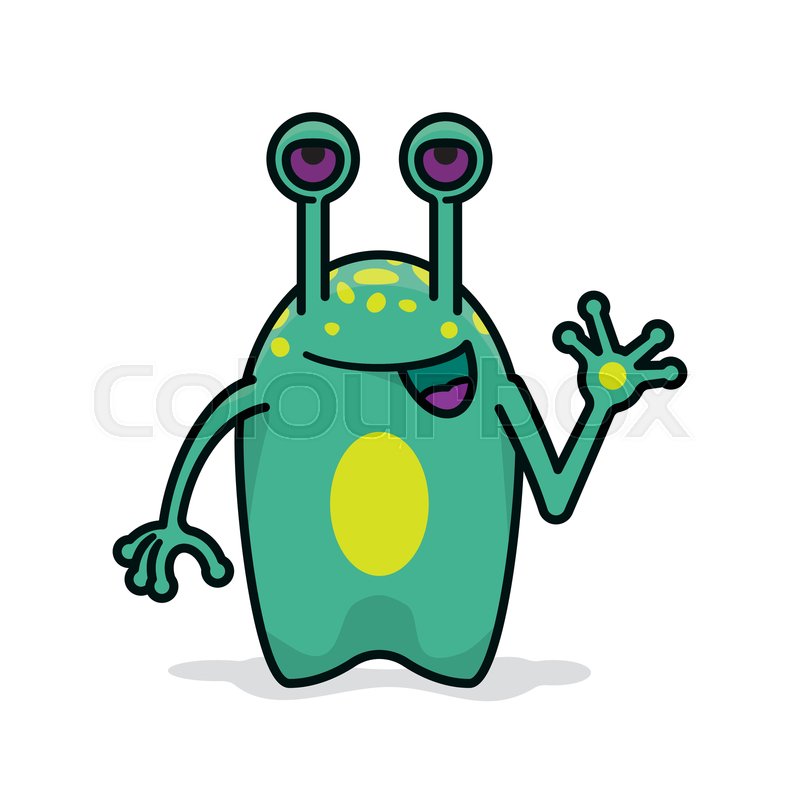 Cute Alien Cartoon Characters