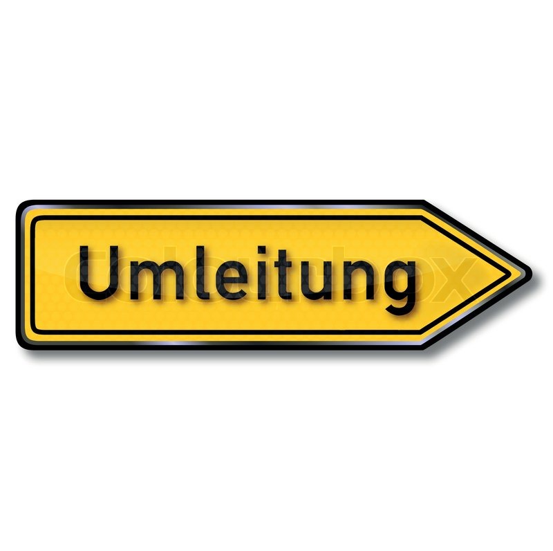Verkehrsschild Umleitung | Vektorgrafik | Colourbox