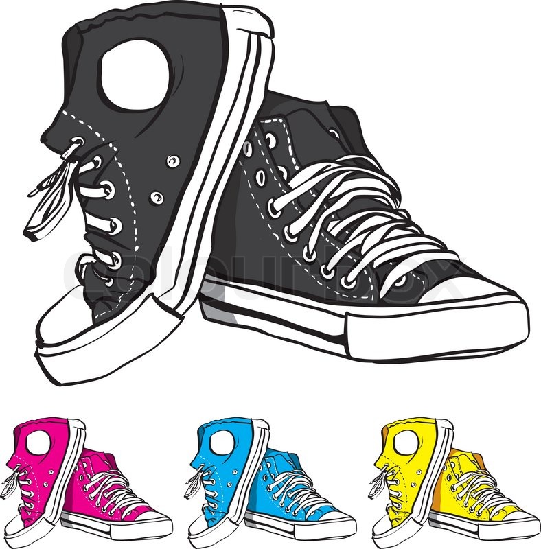 Sneakers Stock Vector Colourbox