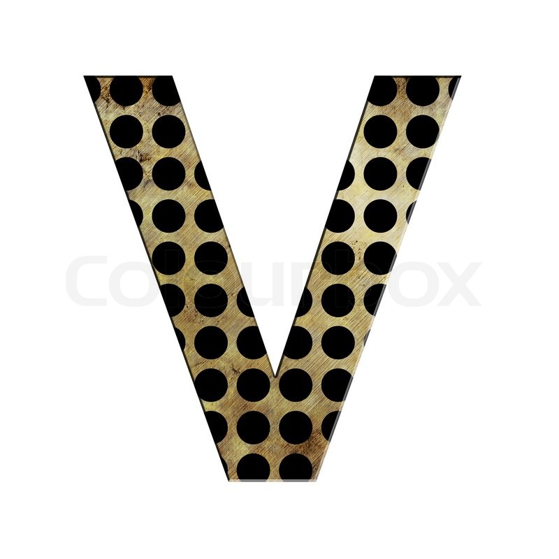 Letter V | Stock image | Colourbox