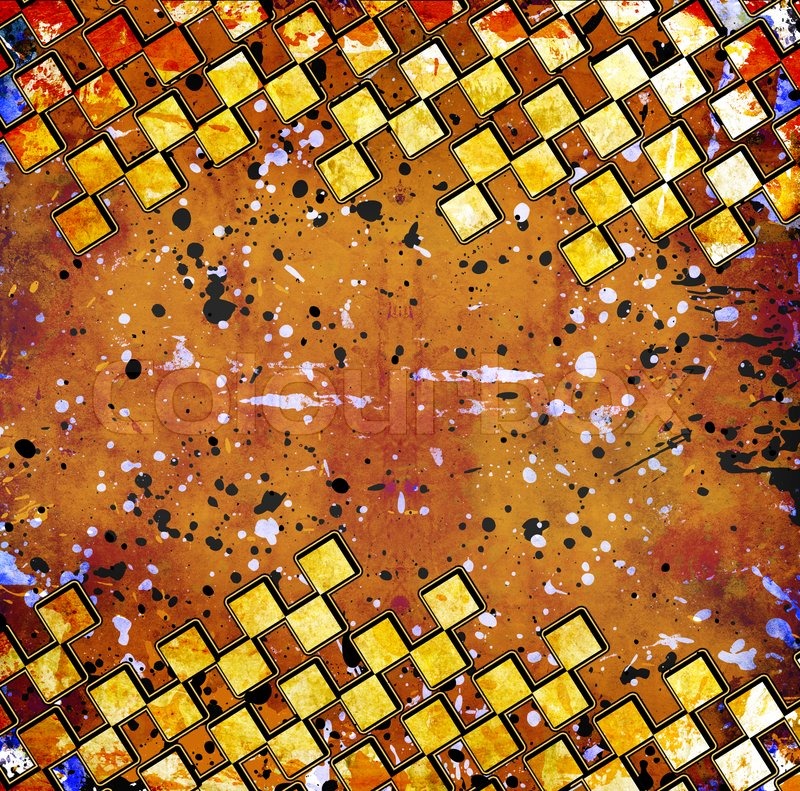 Grungy chessboard background with ... | Stock image | Colourbox