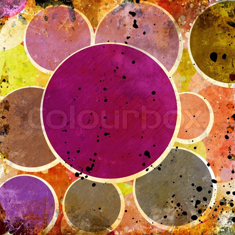 Grunge circles | Stock image | Colourbox