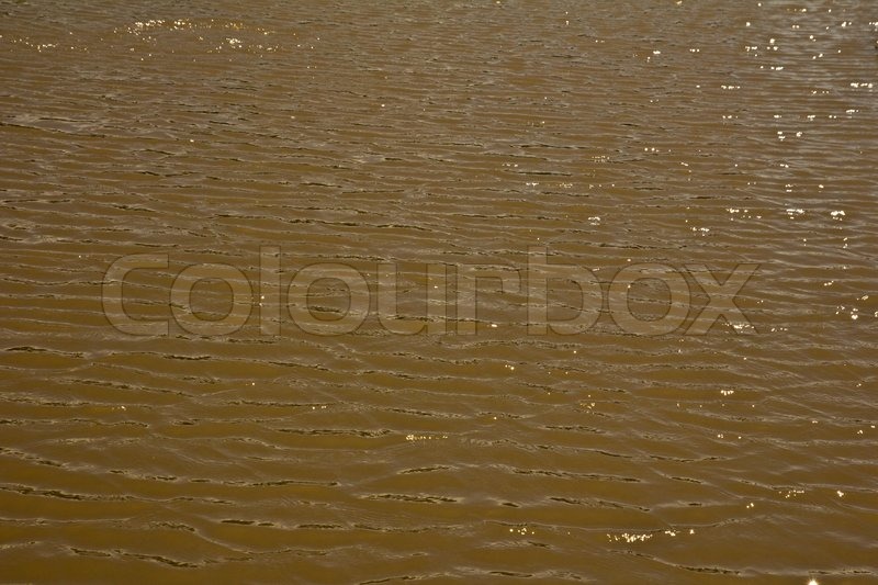 Brown water in the background | Stock image | Colourbox