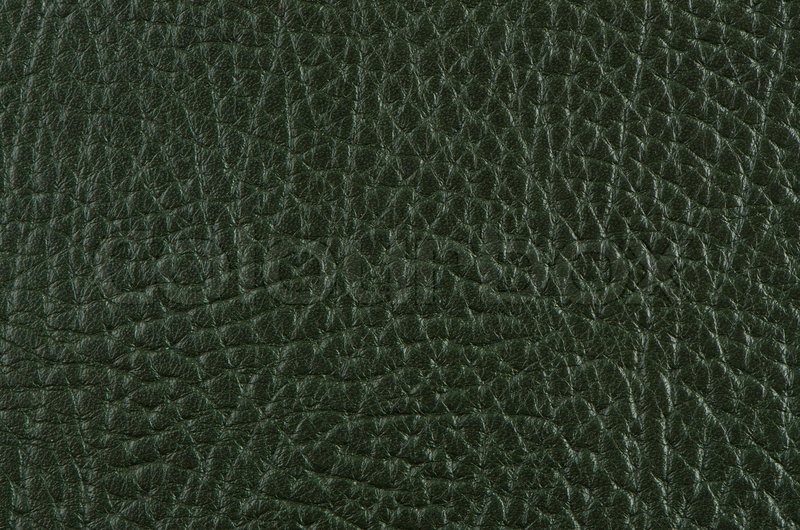 Green leather | Stock image | Colourbox