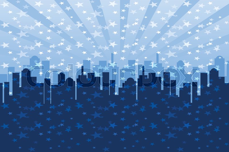 Comic Book Cityscape Background