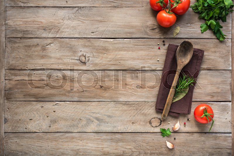 Cooking background, home cooking ... | Stock image | Colourbox