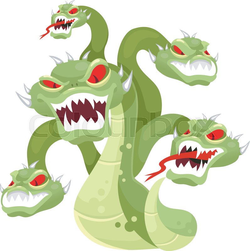 Hydra flat vector illustration. ... | Stock vector | Colourbox