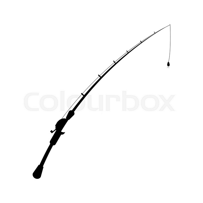 Fishing rod vector graphic design ... | Stock vector | Colourbox