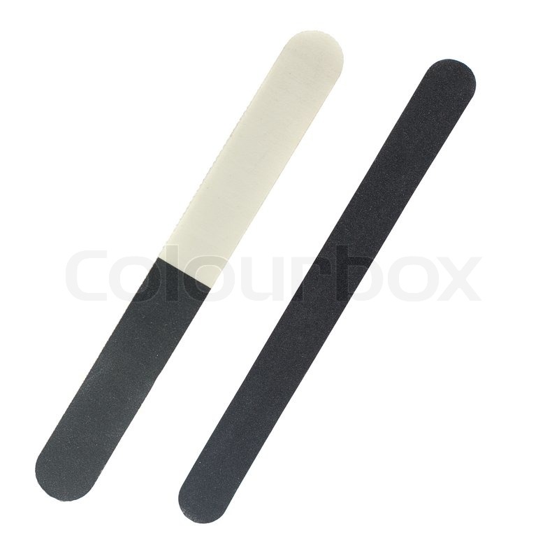 Emery board files for manicure or ... | Stock image | Colourbox