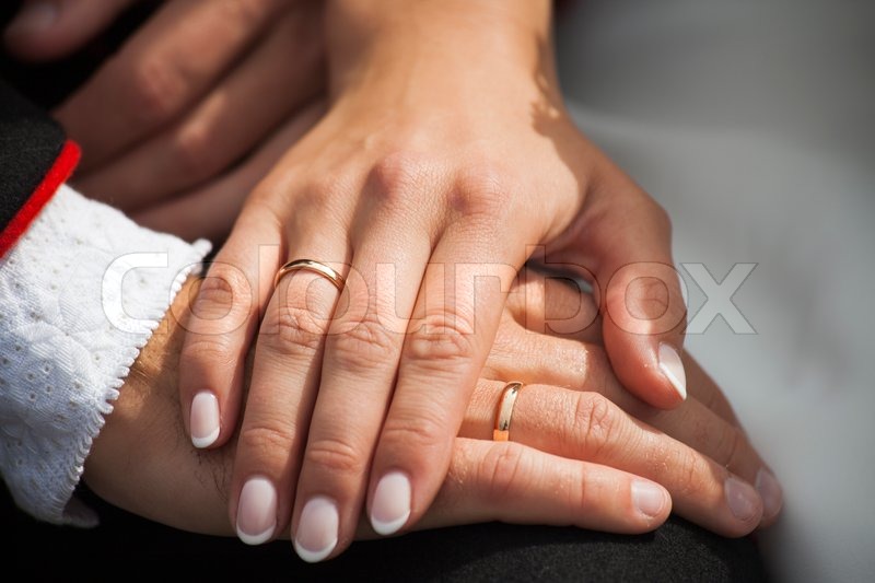 Wedding Rings hands | Stock image | Colourbox