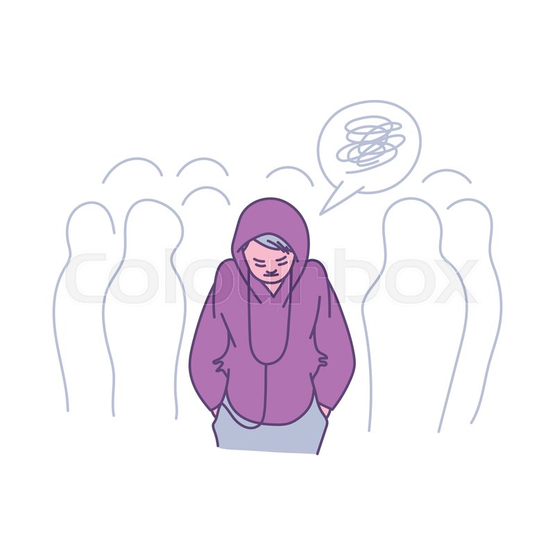 Feeling Alone Clip Art