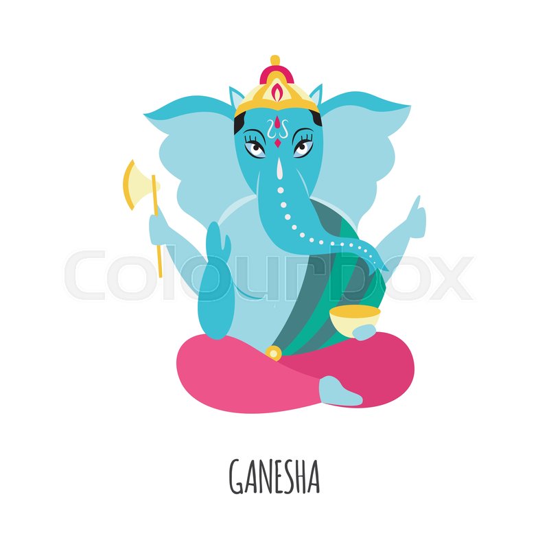 Blue Hindu God With Many Arms