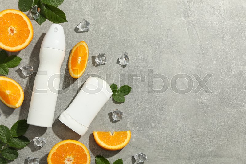 Composition with body deodorants on ... | Stock image | Colourbox