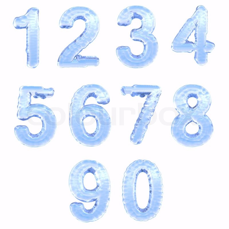 Ice numbers | Stock Photo | Colourbox