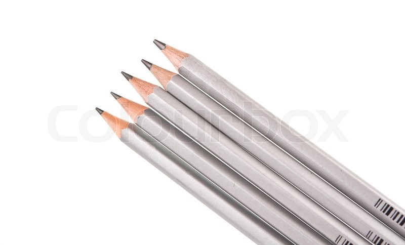 Gray simple pencil isolated | Stock image | Colourbox