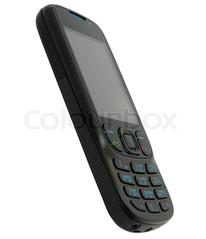 Black mobile phone | Stock image | Colourbox