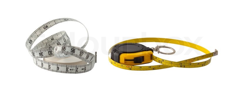 Set of measuring tools isolated on a ... | Stock image | Colourbox