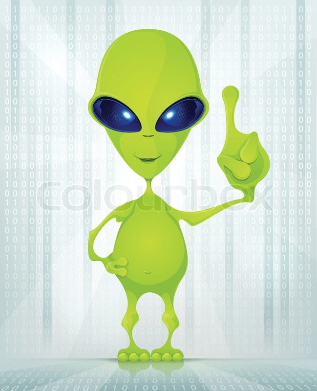 Hübsch Alien | Stock-Vektor | Colourbox