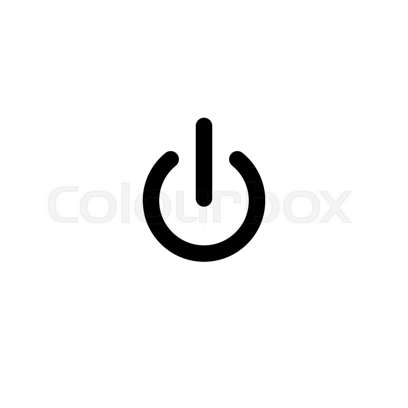 Turn off sign icon simple design. ... | Stock vector | Colourbox