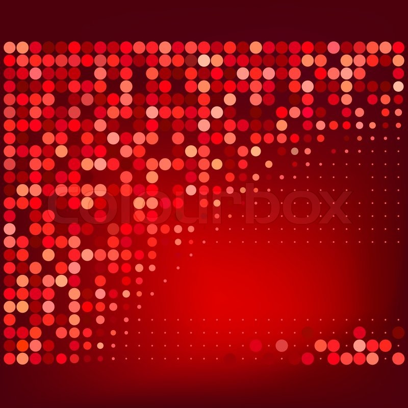 Abstract Red Halftone Dots Vector ... | Stock vector | Colourbox