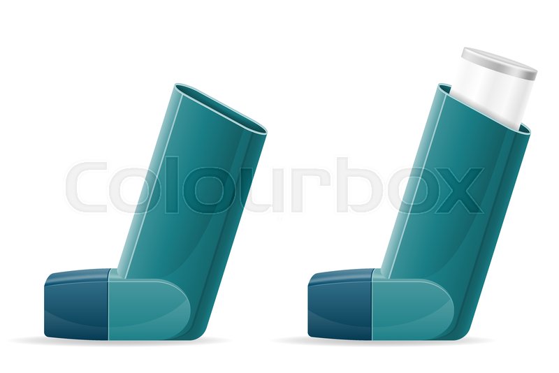 Medical inhaler for patients with ... | Stock vector | Colourbox