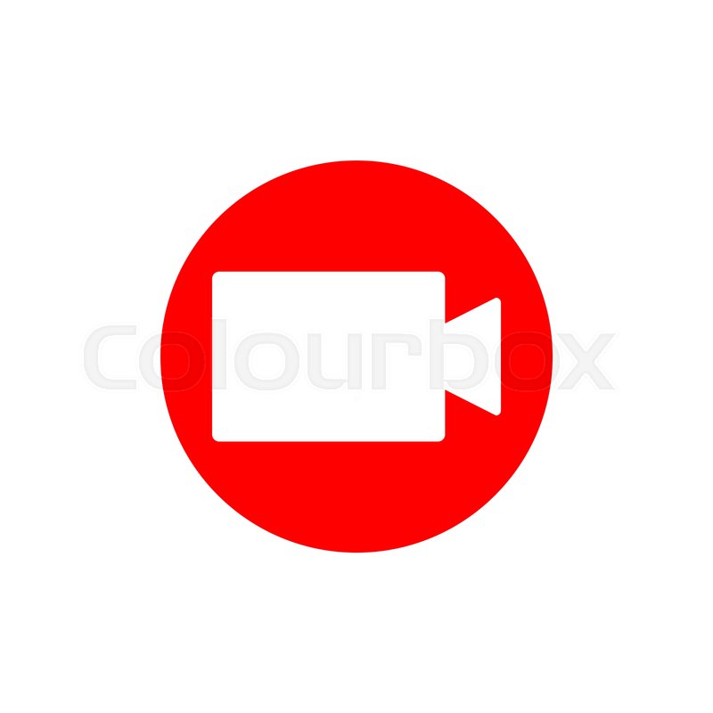 Video recording sign. Symbol of making ... | Stock vector | Colourbox