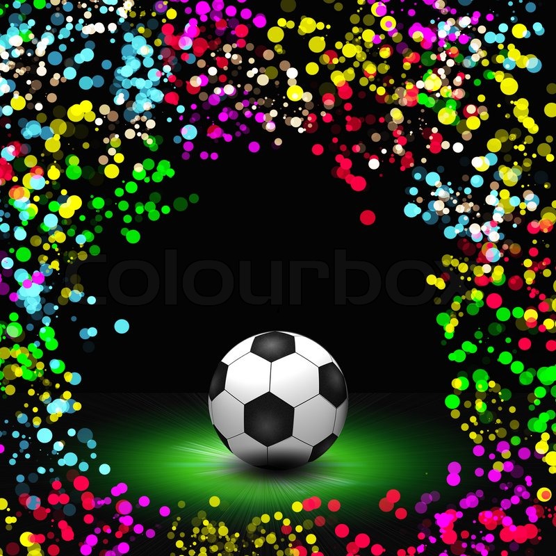 Abstract colorful football background ... | Stock image | Colourbox