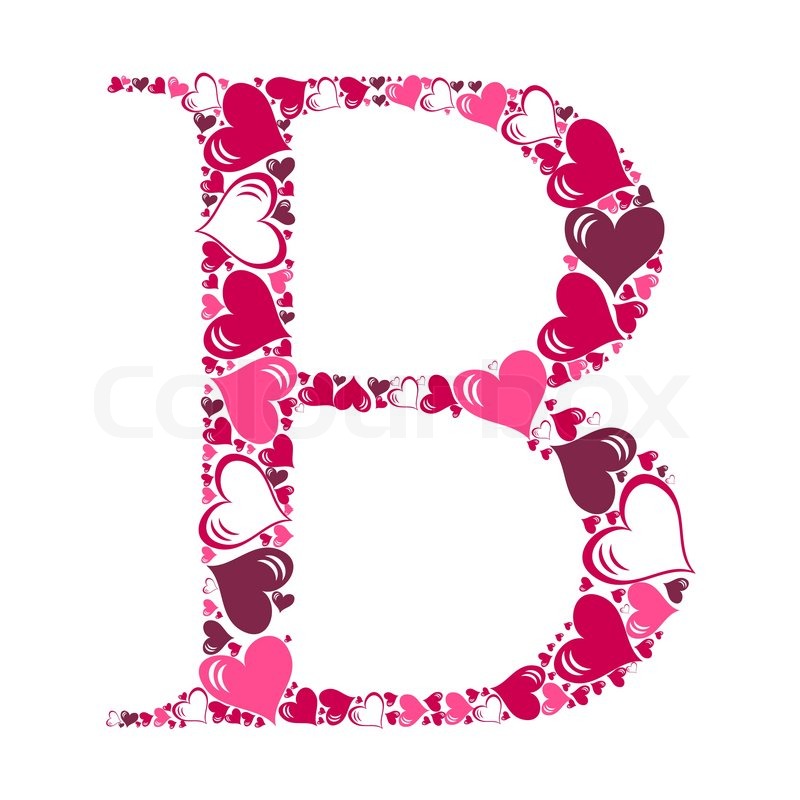 Alphabet of hearts vector illustration | Stock Vector | Colourbox