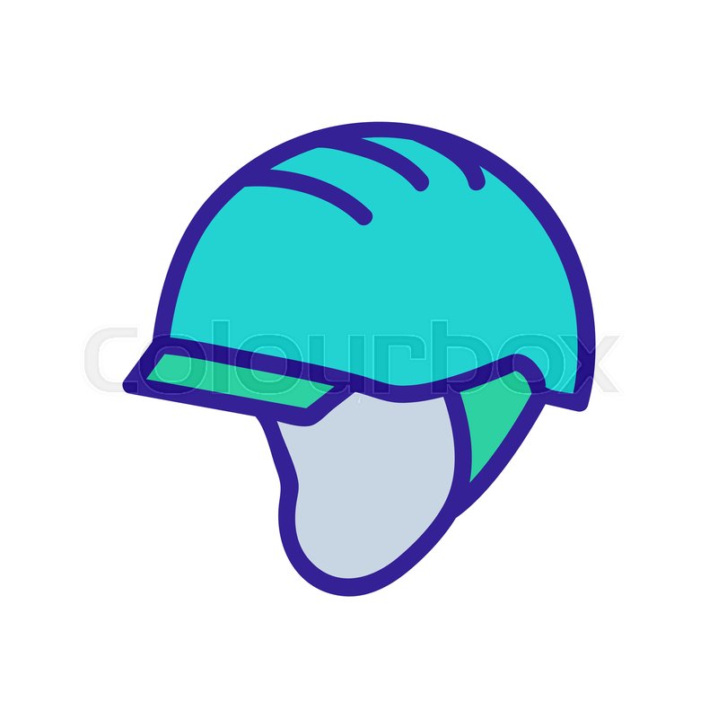 Safety Helmet Icon Vector