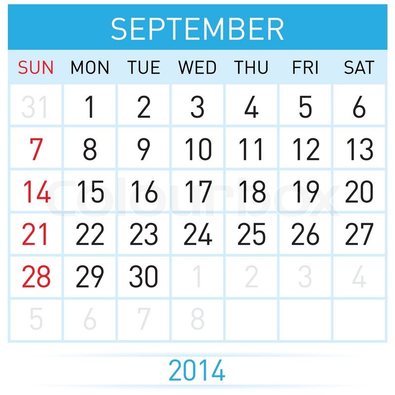Calendar Month | Stock vector | Colourbox