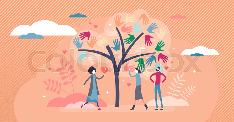 Social work vector illustration. ... | Stock vector | Colourbox