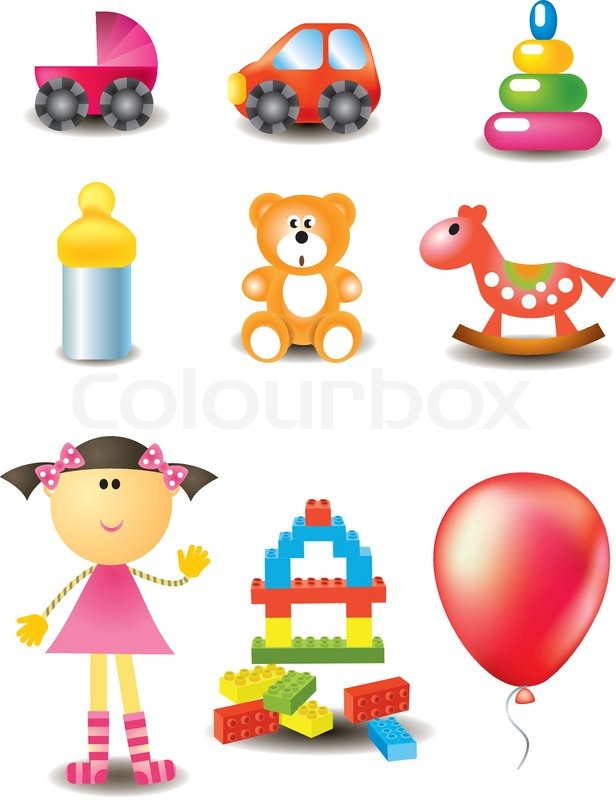 Vektor-Spielzeug-icons | Stock-Vektor | Colourbox