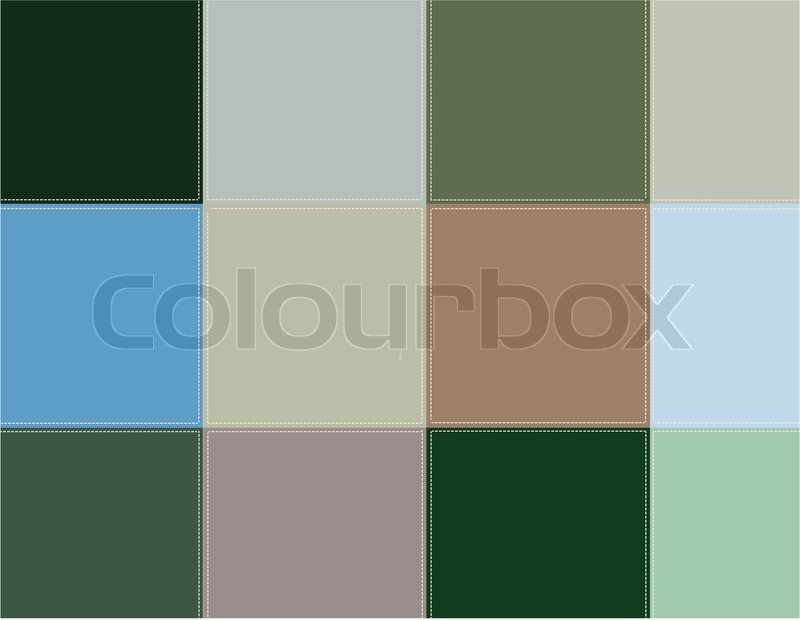 Colored squares paste | Stock vector | Colourbox