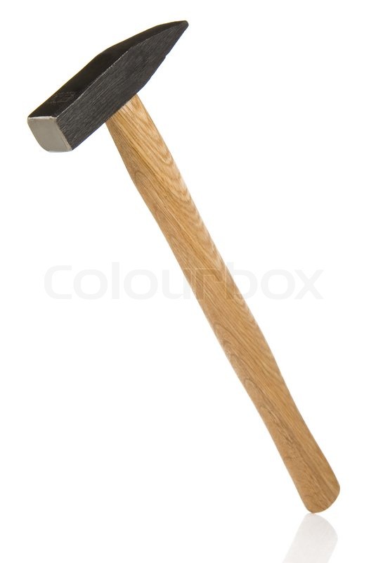Hammer isolated on white | Stock image | Colourbox