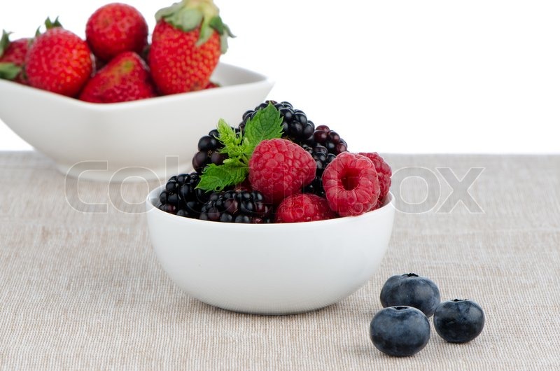 Bowl of berries fruits | Stock image | Colourbox