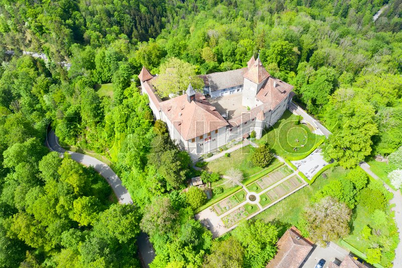 Kyburg castle located between Zurich ... | Stock image | Colourbox
