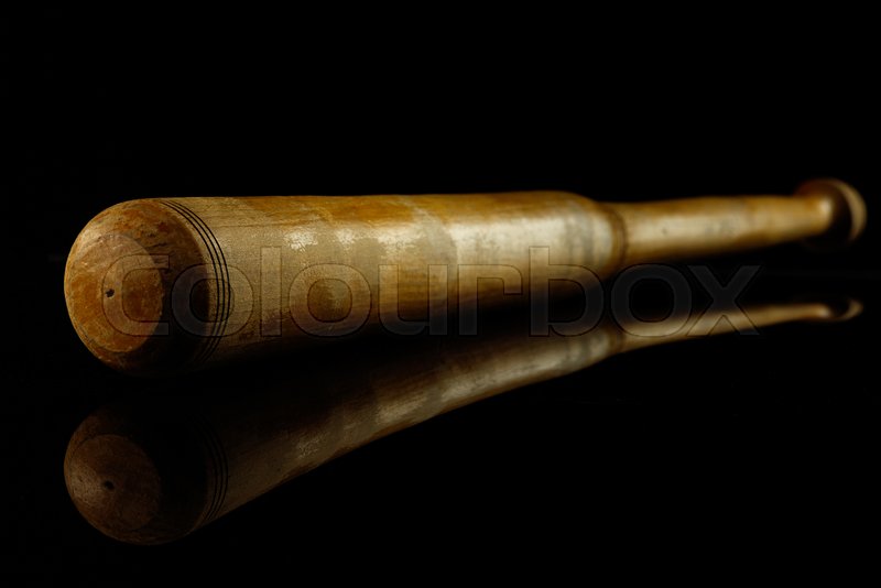 Baseball Bat Black Background