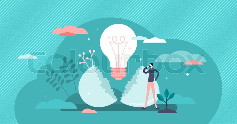 Hatching idea vector illustration. ... | Stock vector | Colourbox