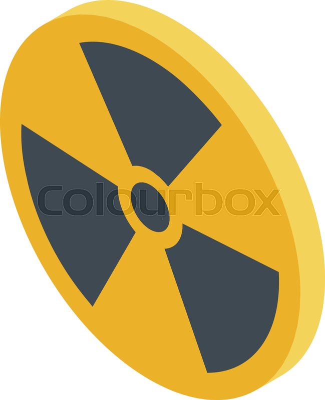Danger zone icon. Isometric of danger ... | Stock vector | Colourbox